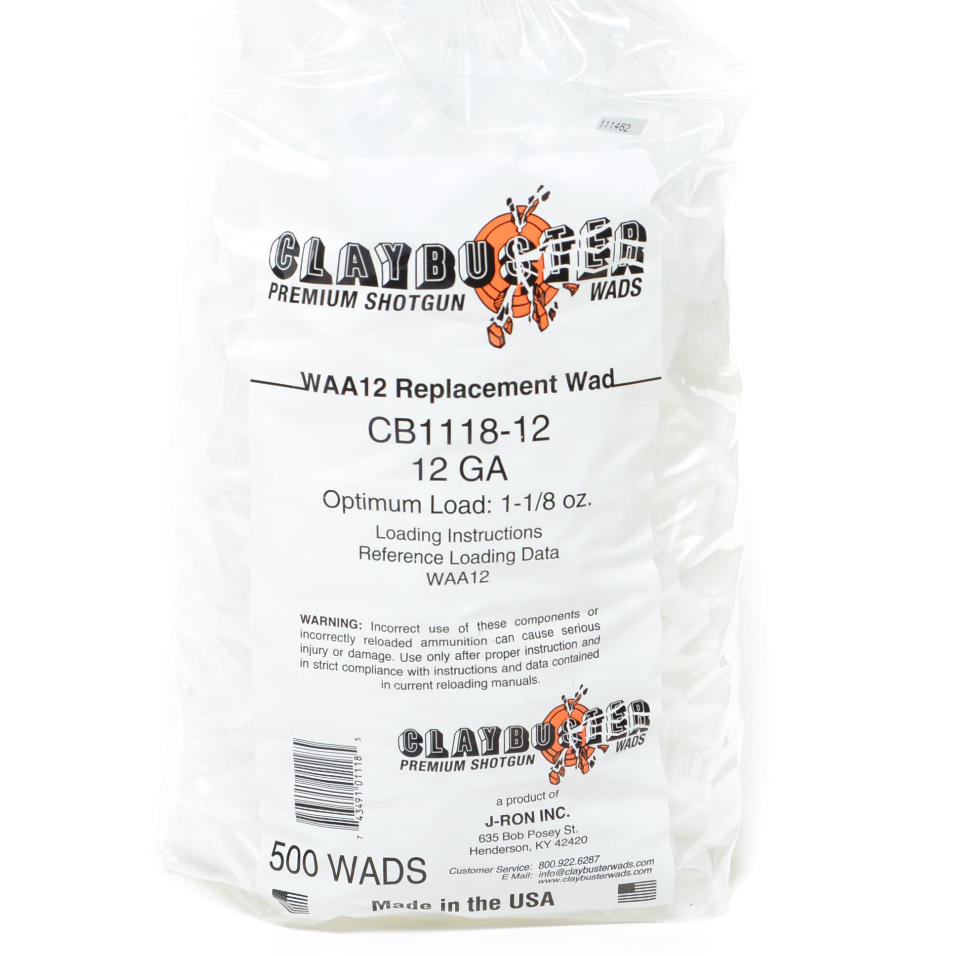 Claybuster 12 Ga Winchester AA 12 Shotshell Wad (500) | Powder Valley