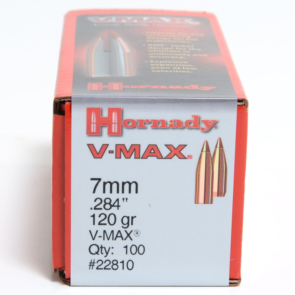 Hornady .284 / 7mm 120 Grain V-Max (100 Bullets) | Powder Valley