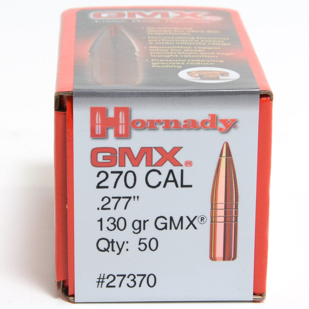 Hornady .277 Diameter 130 Grain Polymer Tip GMX 50 Count Bullets ...