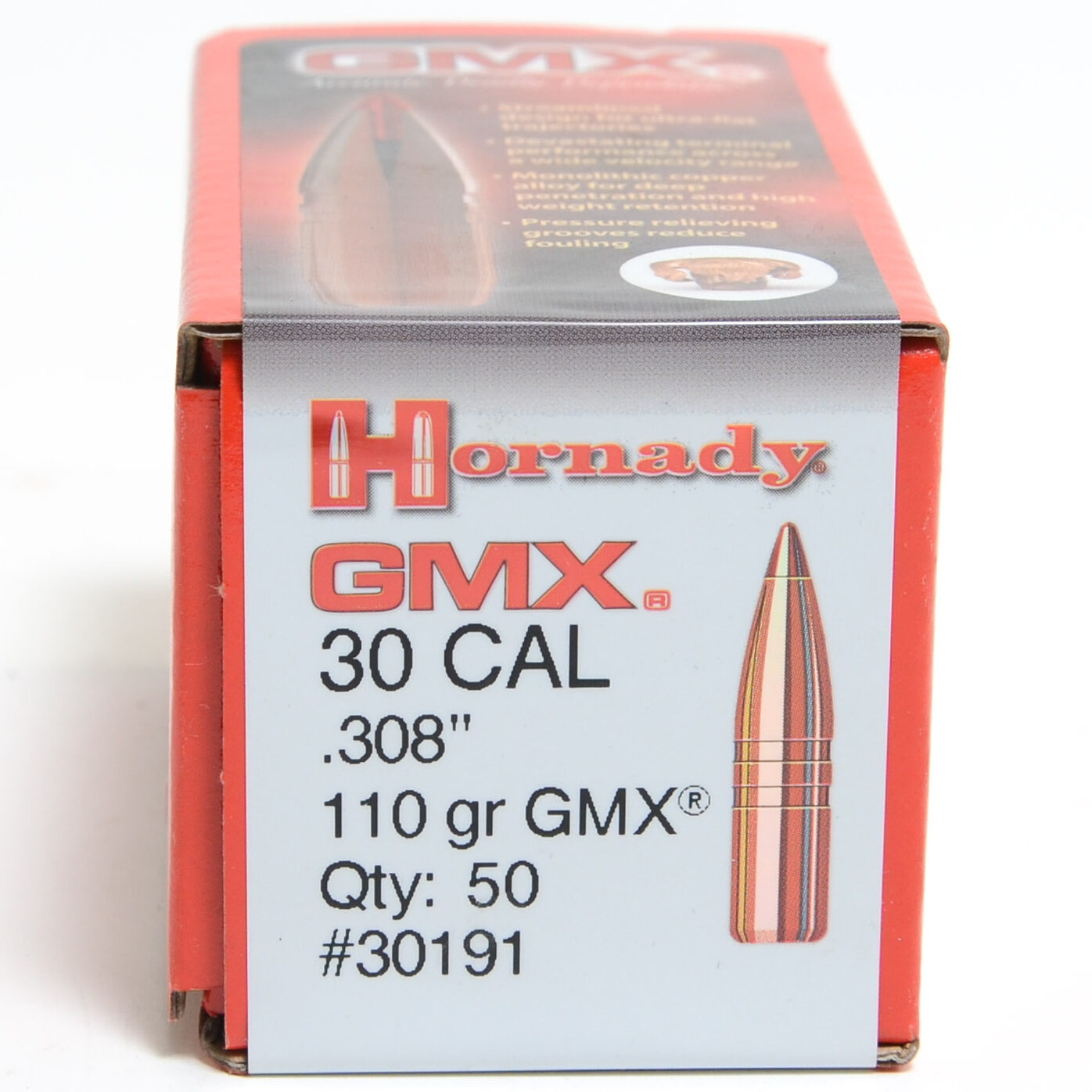 Hornady .308 Diameter 110 Grain Polymer Tip GMX 50 Count Bullets ...