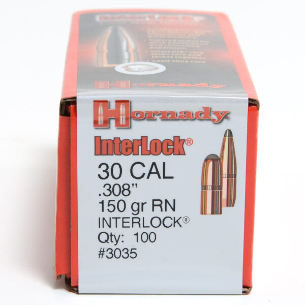 Hornady .308 / 30 150 Grain Round Nose (100 Bullets) | Powder Valley