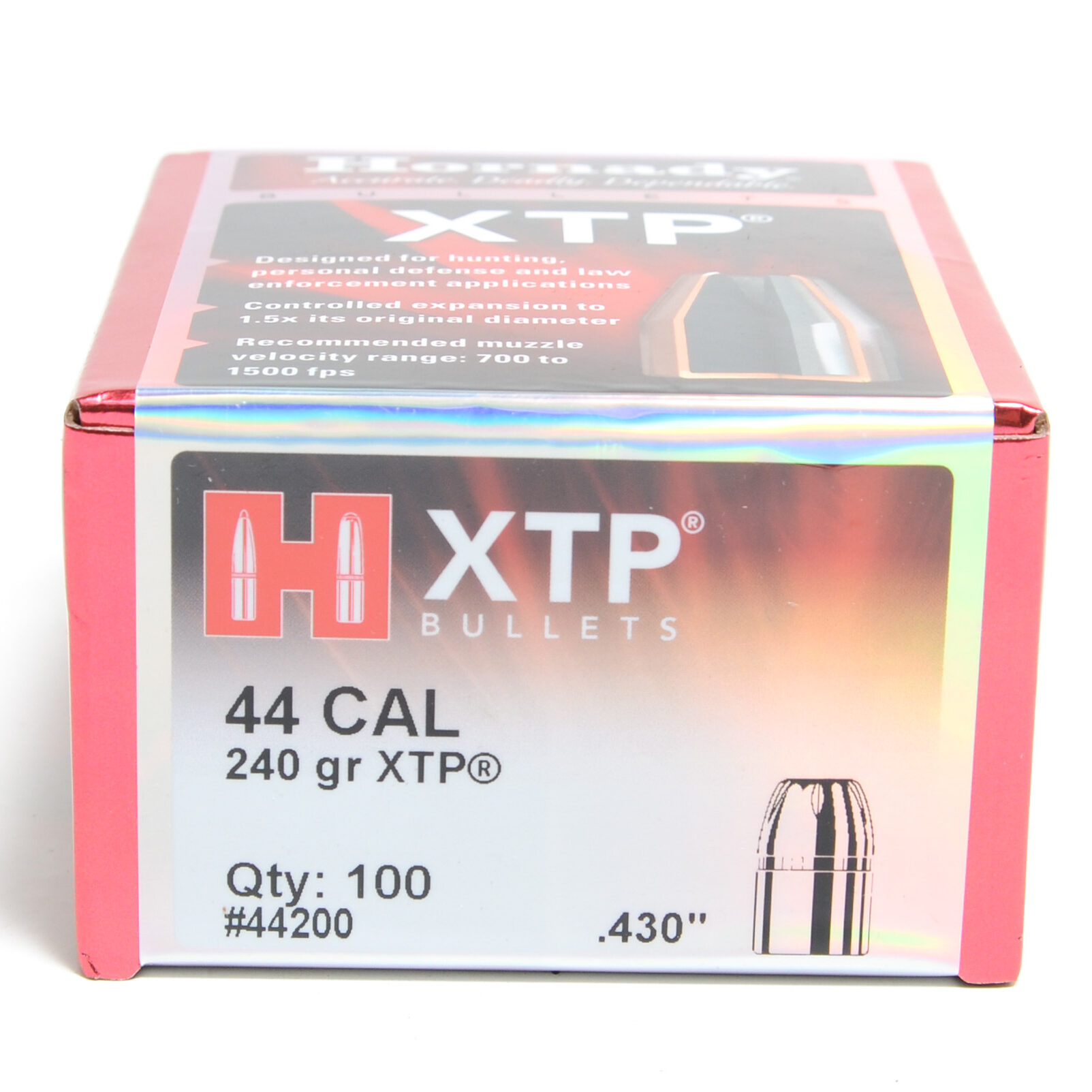 Hornady .430 / 44 240 Grain XTP Hollow Point (eXtreme Terminal ...
