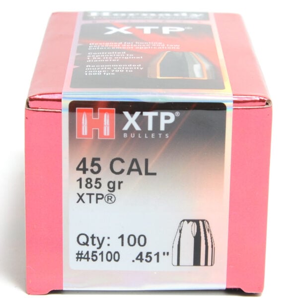 Hornady .451 / 45 185 Grain XTP Hollow Point (eXtreme Terminal ...