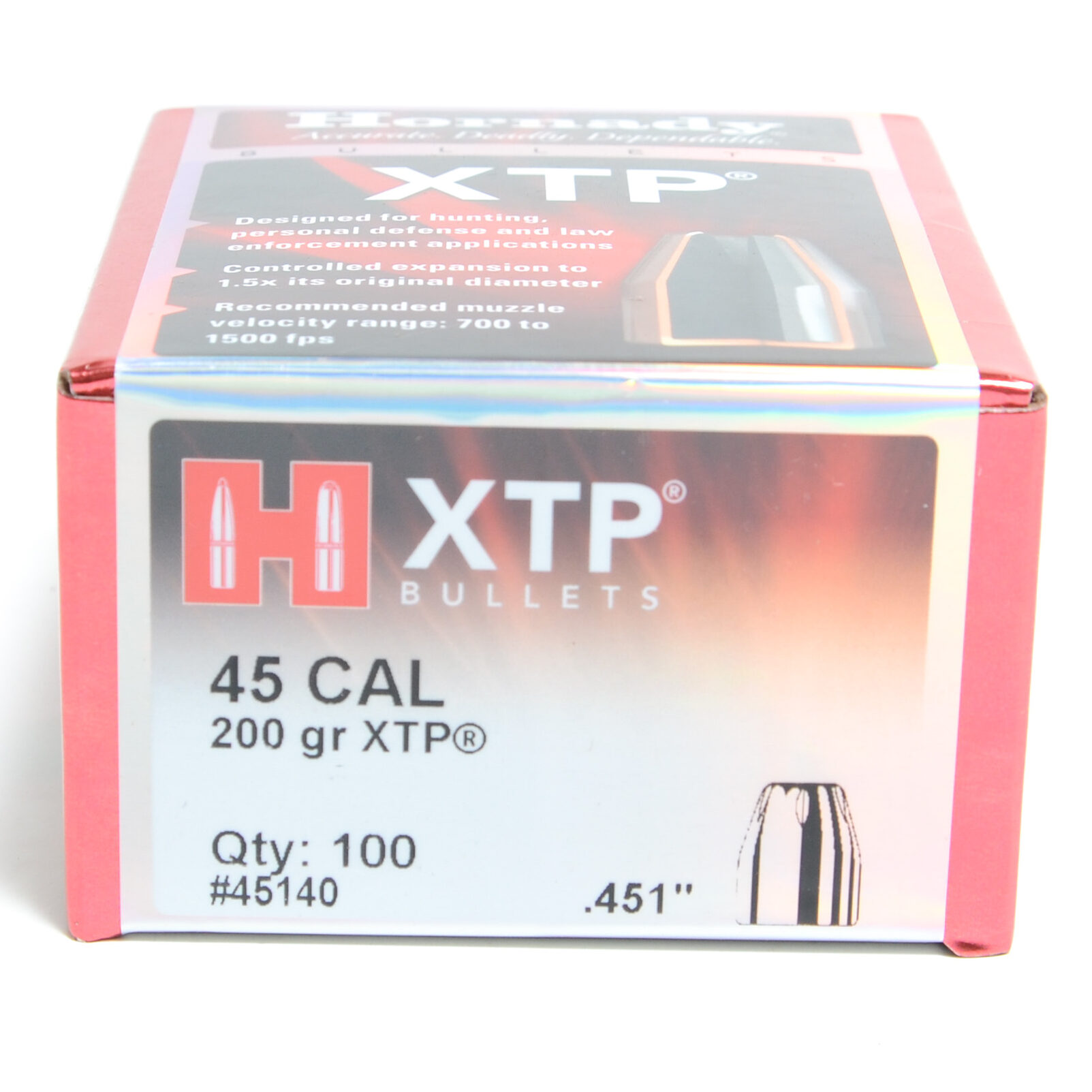 Hornady .451 / 45 200 Grain XTP Hollow Point (eXtreme Terminal ...