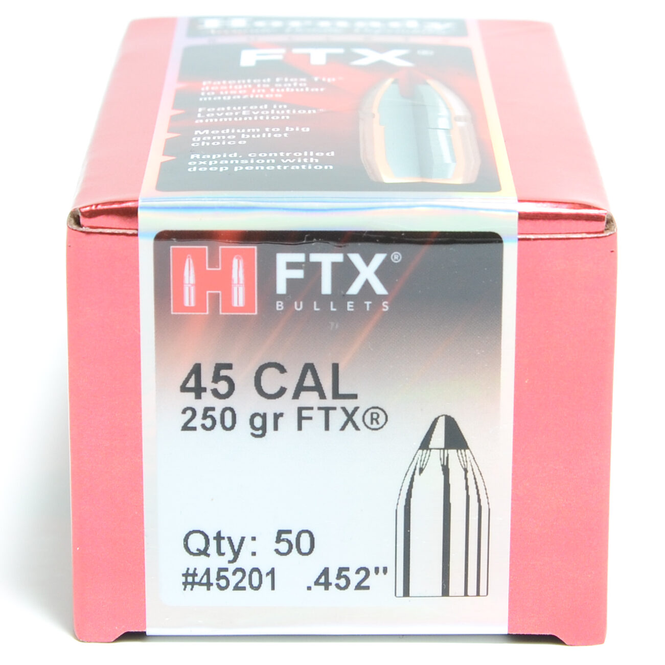 Hornady .452 / 45 250 Grain FTX (Flex Tip) (50 Bullets) | Powder Valley
