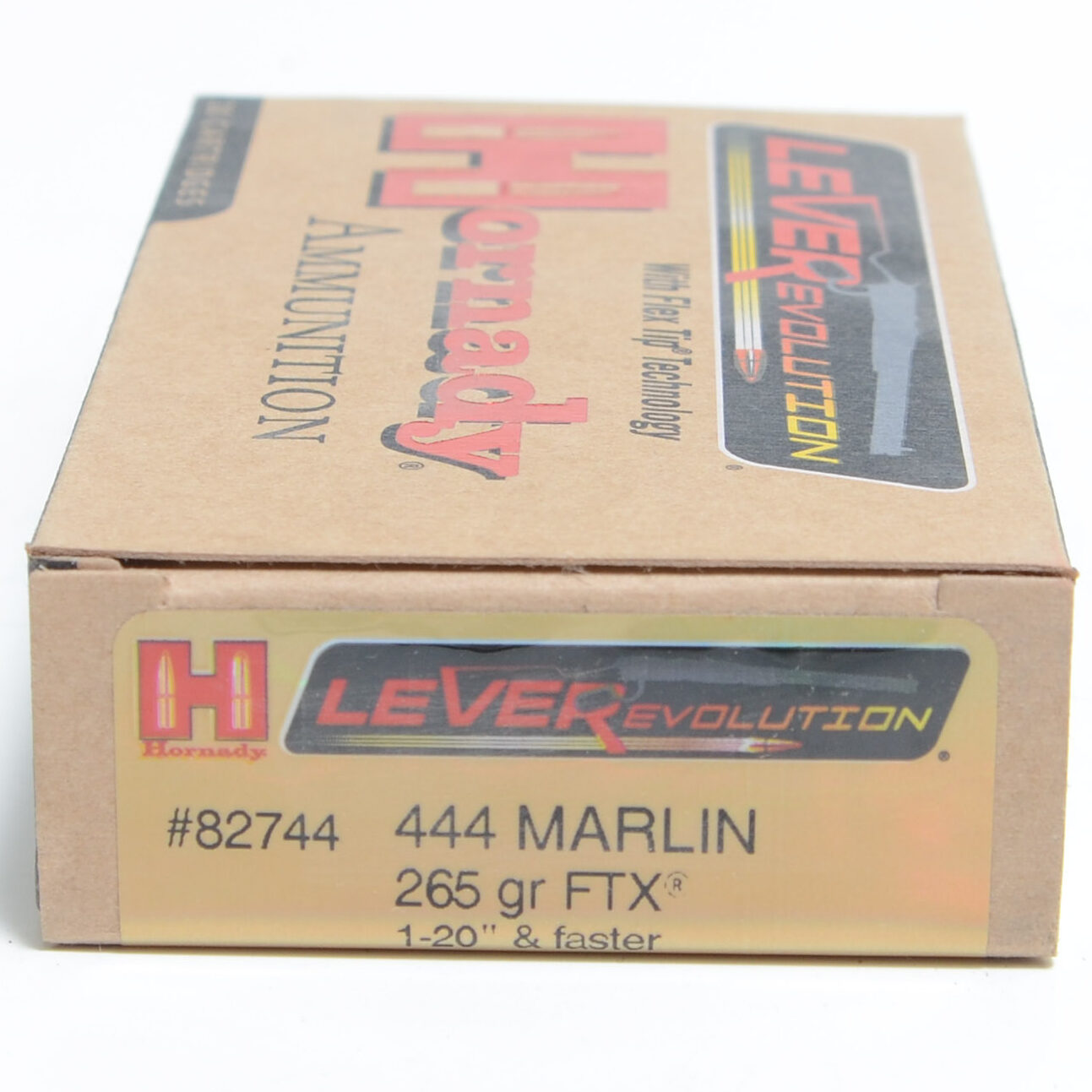 Hornady 444 Marlin 265 Grain FTX (Flex Tip) LEVERevolution Ammunition ...