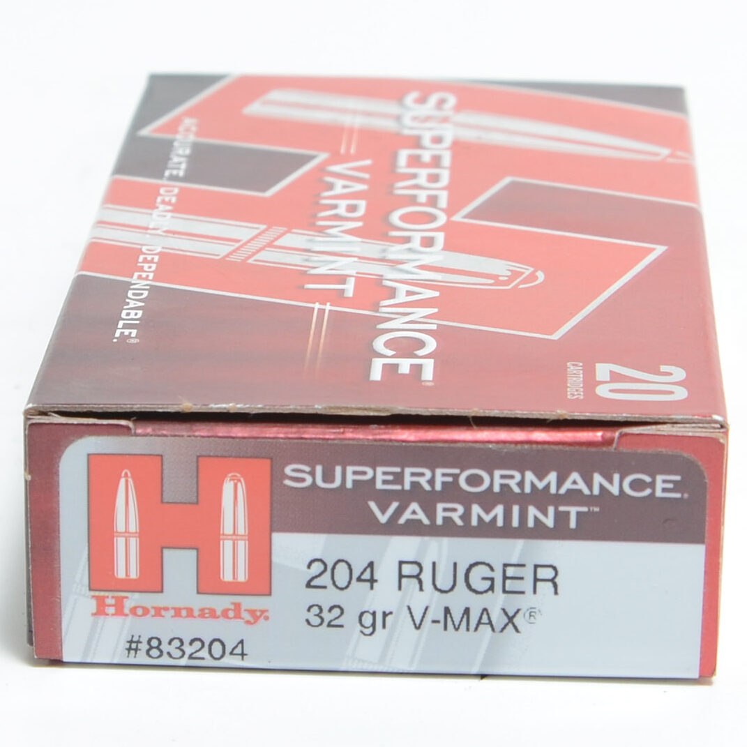 Hornady 204 Ruger 32 Grain V-MAX Superformance Ammunition (20 Rounds ...