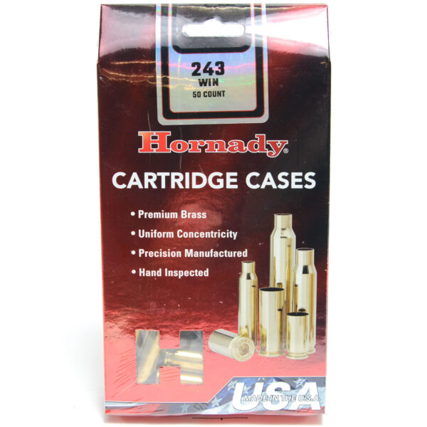 Hornady 243 Winchester Brass Bag of 50 | Powder Valley