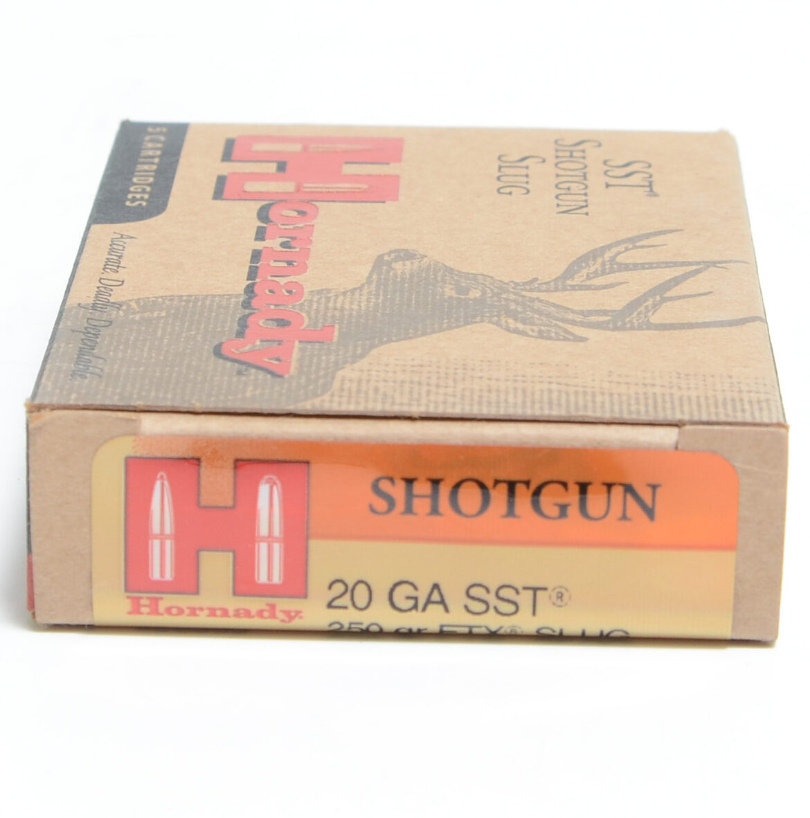 Hornady 20 Ga Slug 250 Grain FTX (Flex Tip) Ammunition (5 Rounds ...
