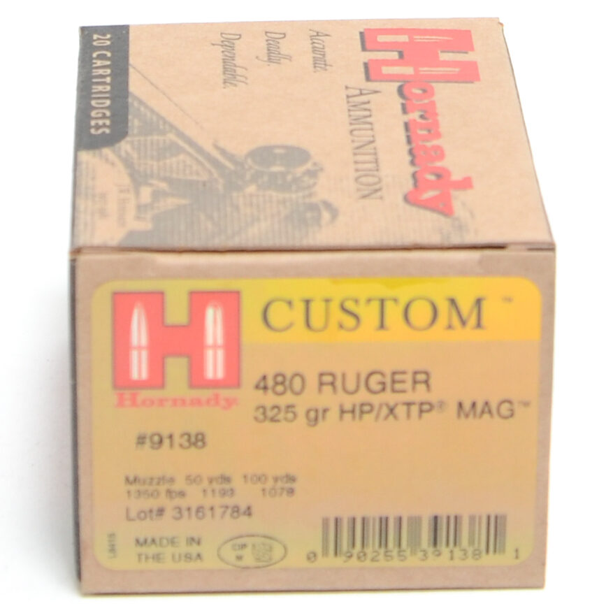 Hornady 480 Ruger 325 Grain XTP MAG (eXtreme Terminal Performance ...