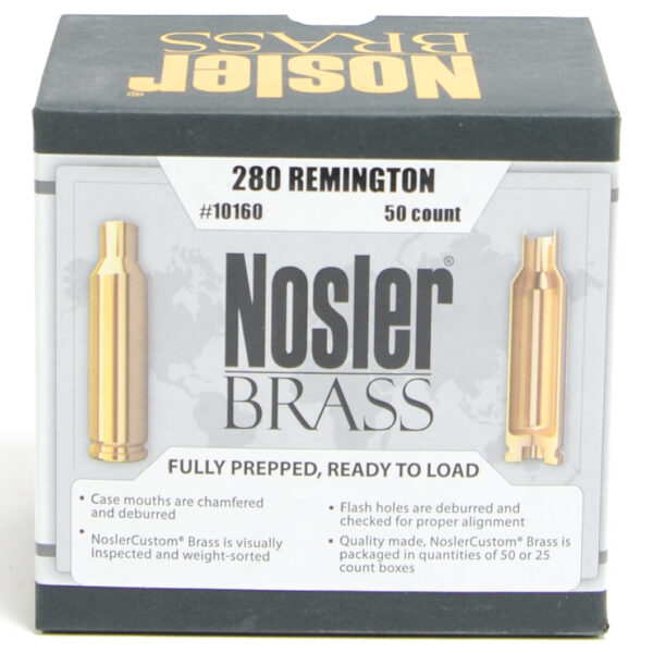 Nosler Unprimed Brass 280 Rem (50) | Powder Valley