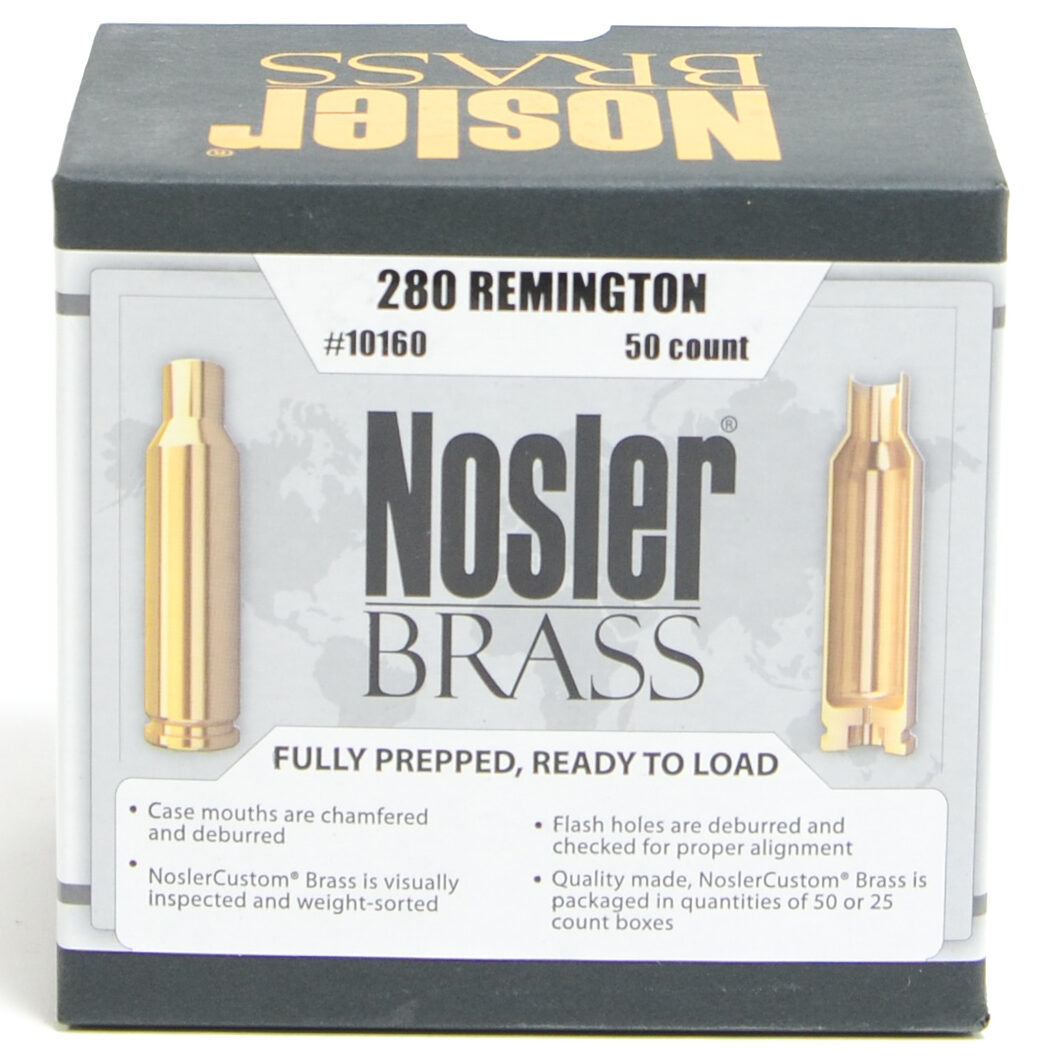 Nosler Unprimed Brass 280 Rem (50) | Powder Valley