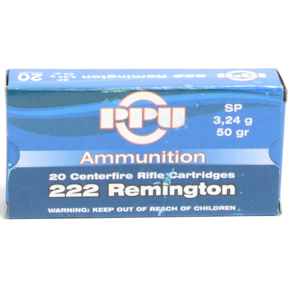 Prvi 222 Rem 50 Grain Soft Point Ammunition (20 Rounds) | Powder Valley