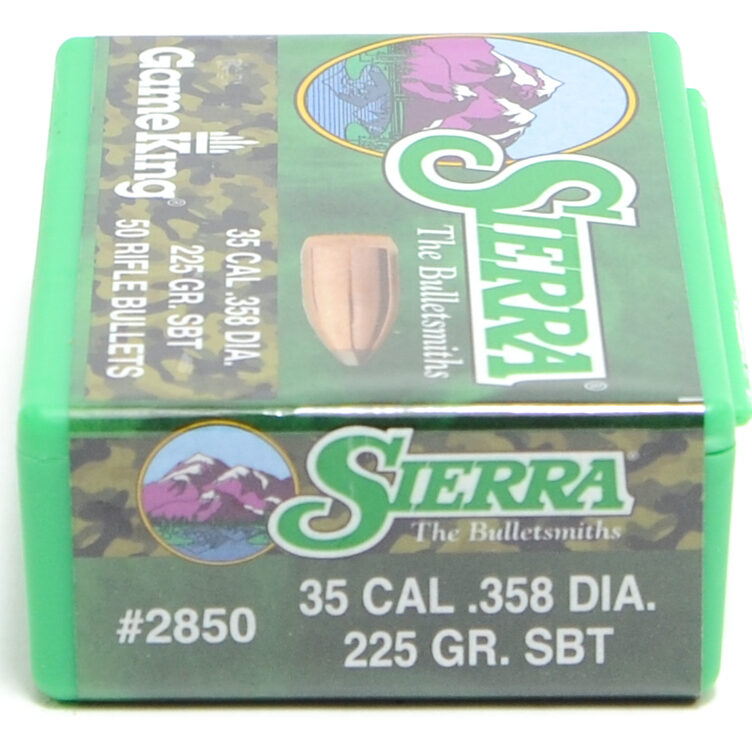 Sierra GameKing Bullets .358 Diameter (35 Caliber) 225 Grain Spire ...