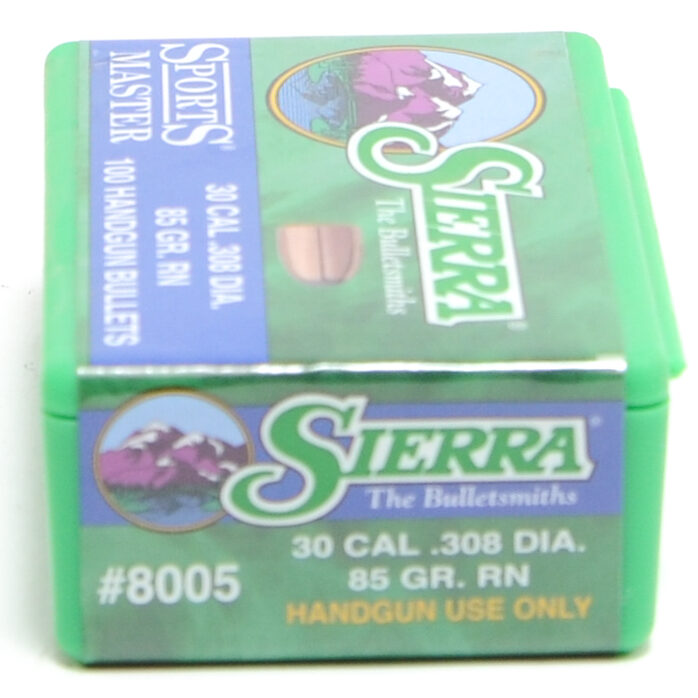 Sierra Sports Master Bullets .308 Diameter (30 Caliber/7.62mm) 85 Grain ...