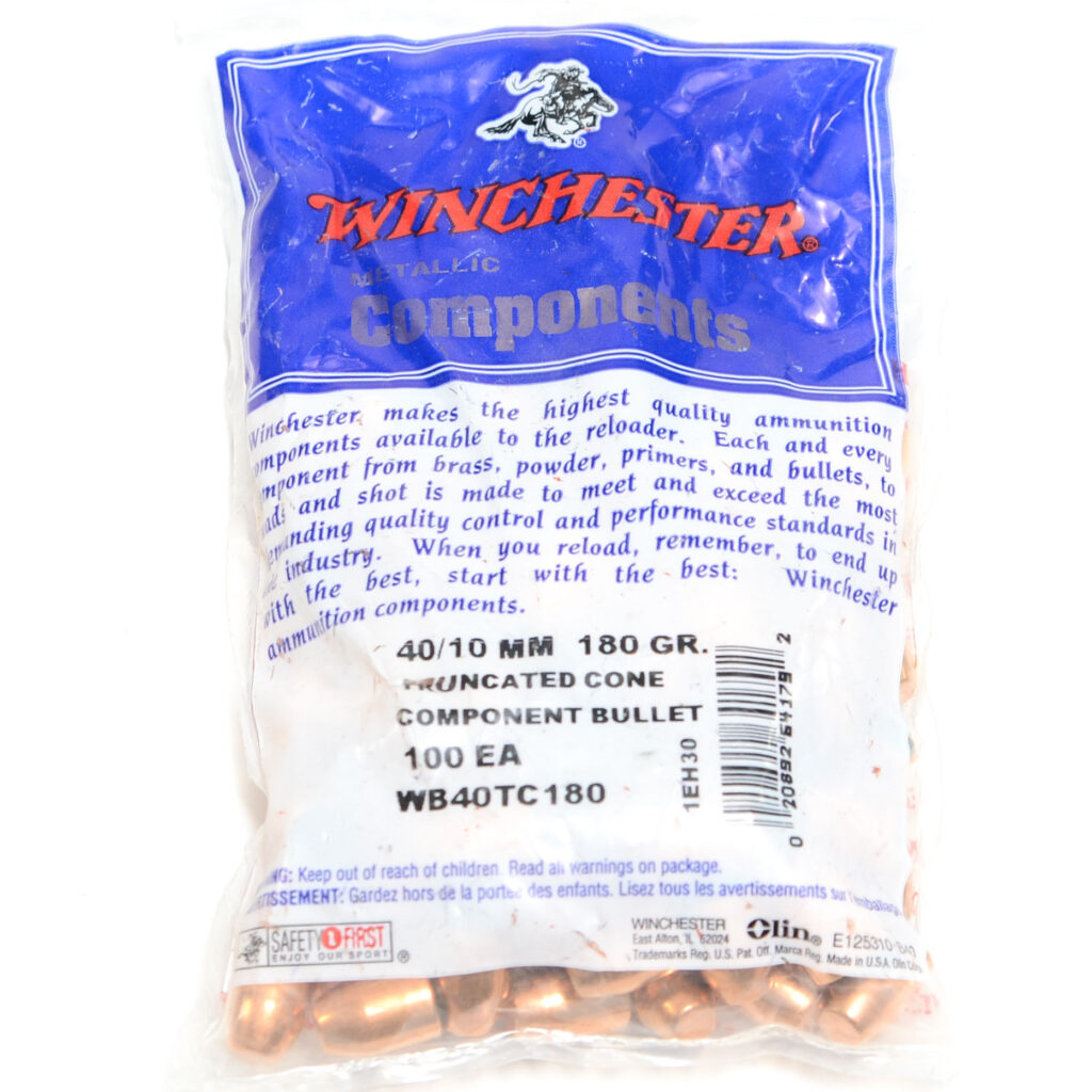 Winchester .400 Diameter 180 Grain Truncated Cone Bullets bullet ...