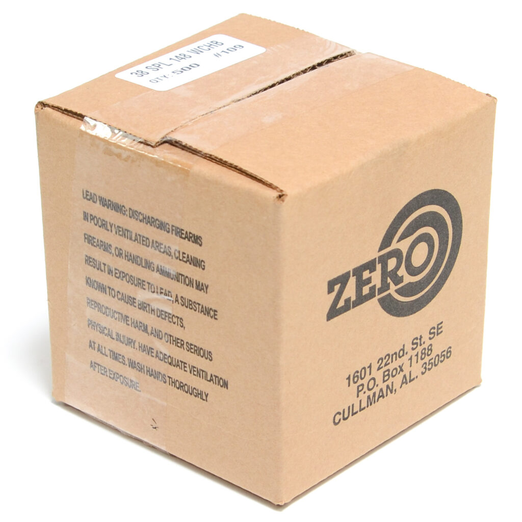 Zero Bullet Company .357 Diameter 148 Grain Hollow Base Wadcutter 500 ...
