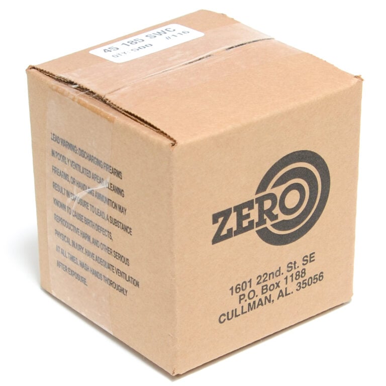 Zero Bullet Company .452 Diameter 185 Grain Semi Wadcutter 500 Count ...