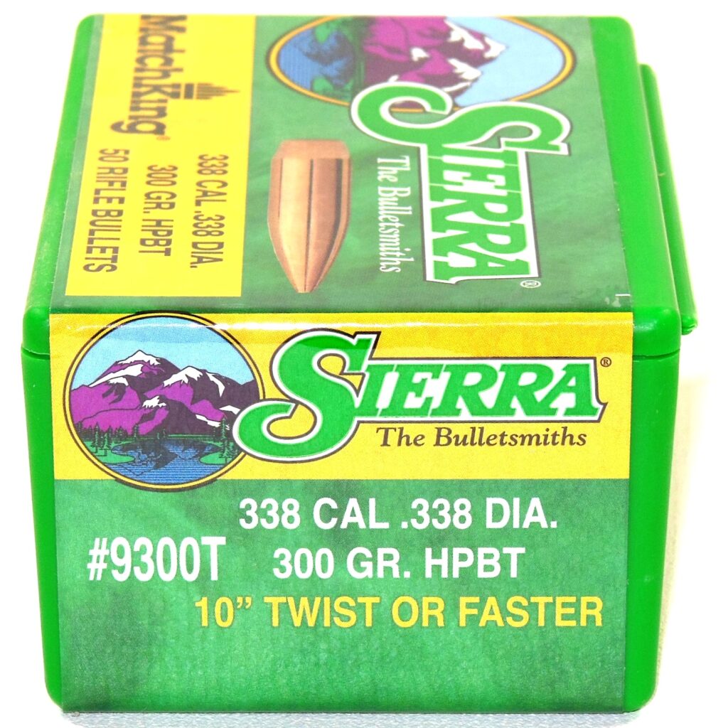 Sierra .338 Diameter 300 Grain Boat Tail Hollow Point MatchKing Bullets ...