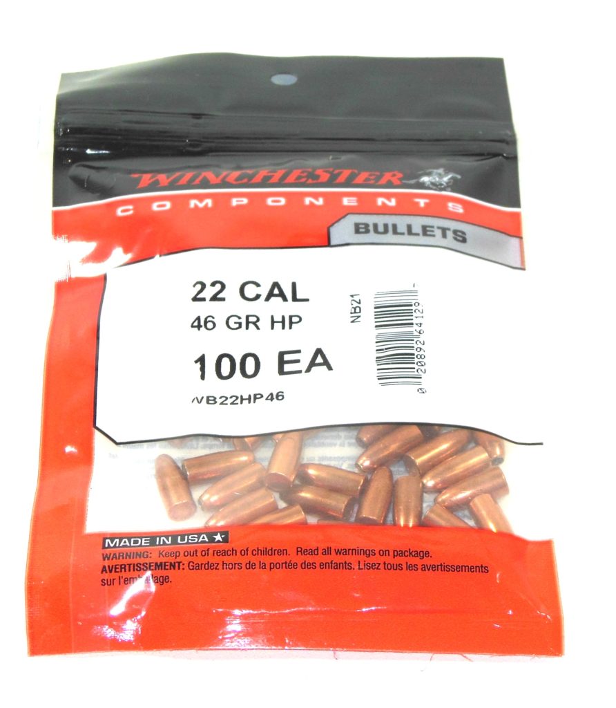 Winchester Bullets 0.224 (22 Caliber) 46 Grain Hollow Point Box of 100 ...