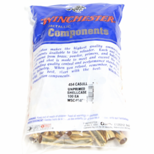 Winchester 454 Casull Brass 100 Count | Powder Valley Outdoors