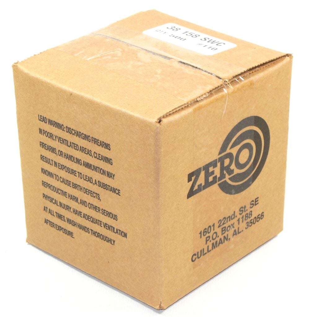 Zero Bullet Company .357 Diameter 158 Grain Semi Wadcutter 500 Count ...