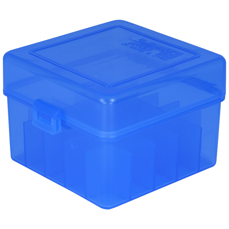 Berrys Ammo Box 20 Ga 3 Hinged Top 25 Blue 25/Cs | Powder Valley Outdoors