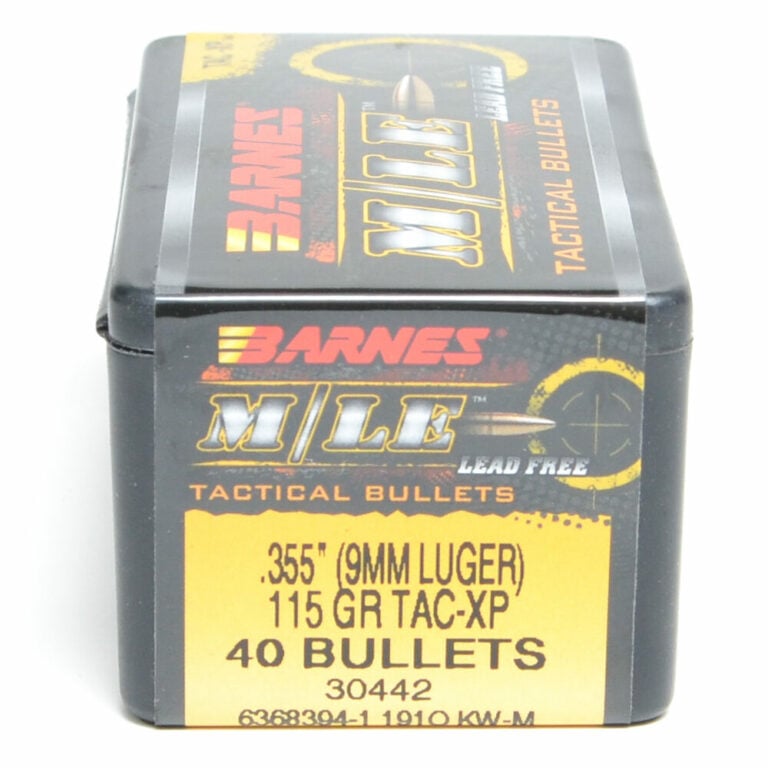 Barnes .355 Diameter 115 Grain Jacketed Hollow Point TAC-XP 40 Count ...