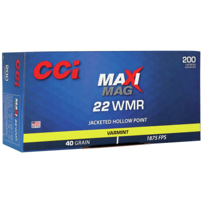 CCI Maxi-Mag Ammunition 22 Winchester Magnum Rimfire (WMR) 40 Grain ...