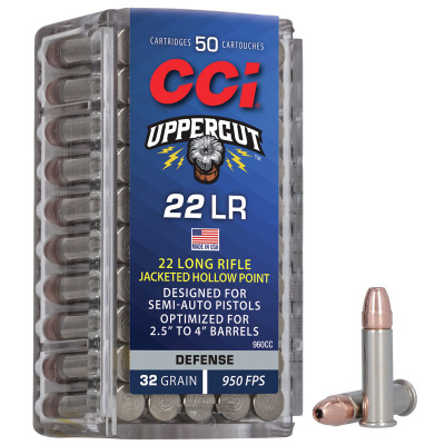 CCI Uppercut Ammunition 22 Long Rifle 32 Grain Jacketed Hollow Point ...