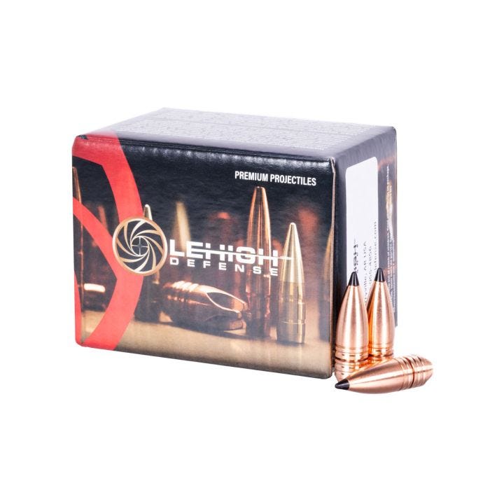 Lehigh Defense Tipped Controlled Chaos Bullets 38 Caliber (0.358 Diameter) 180 Grain Solid ...
