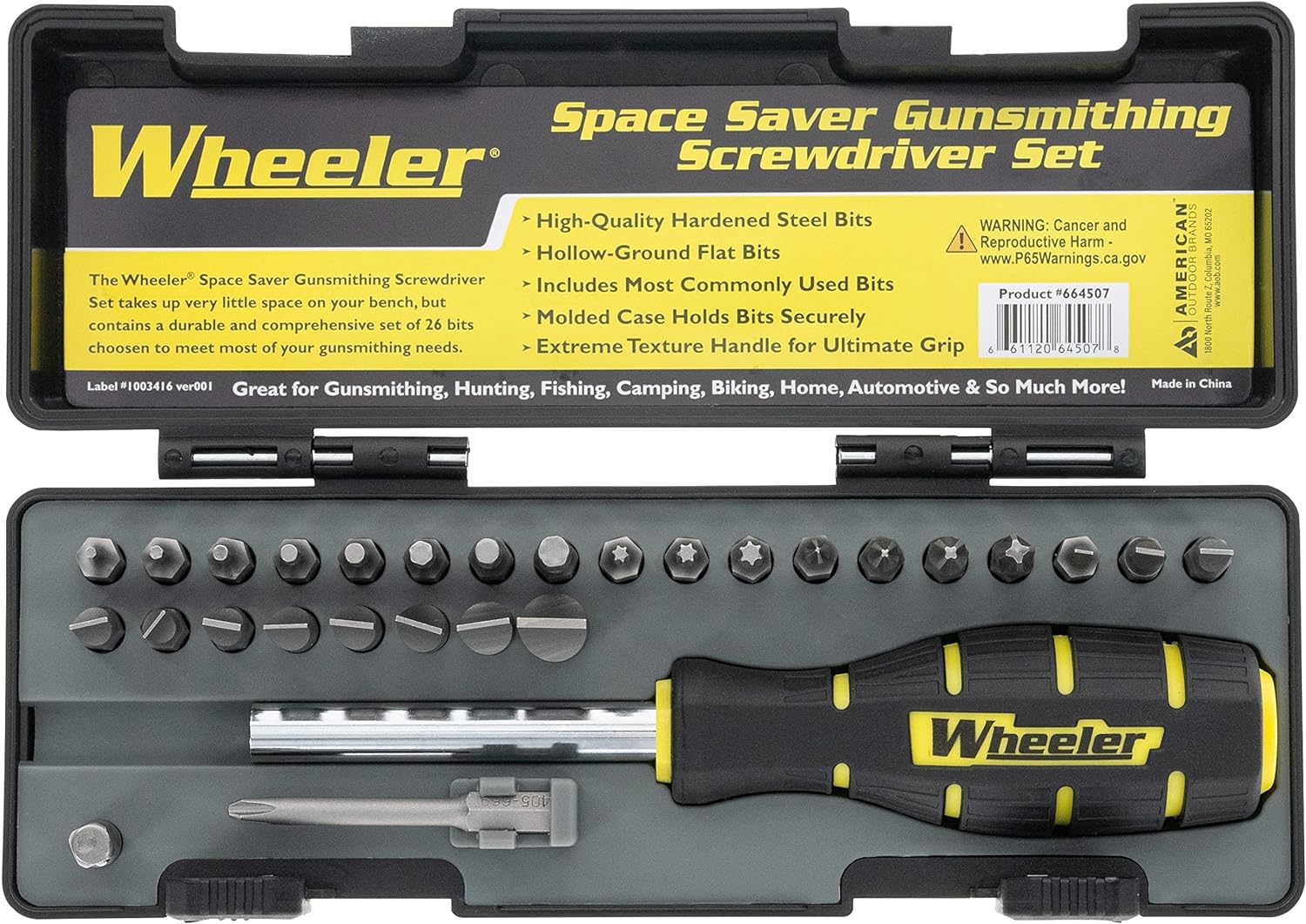 Wheeler 28-Piece Spacesaver Gunsmithing Screwdriver Set | Powder Valley ...