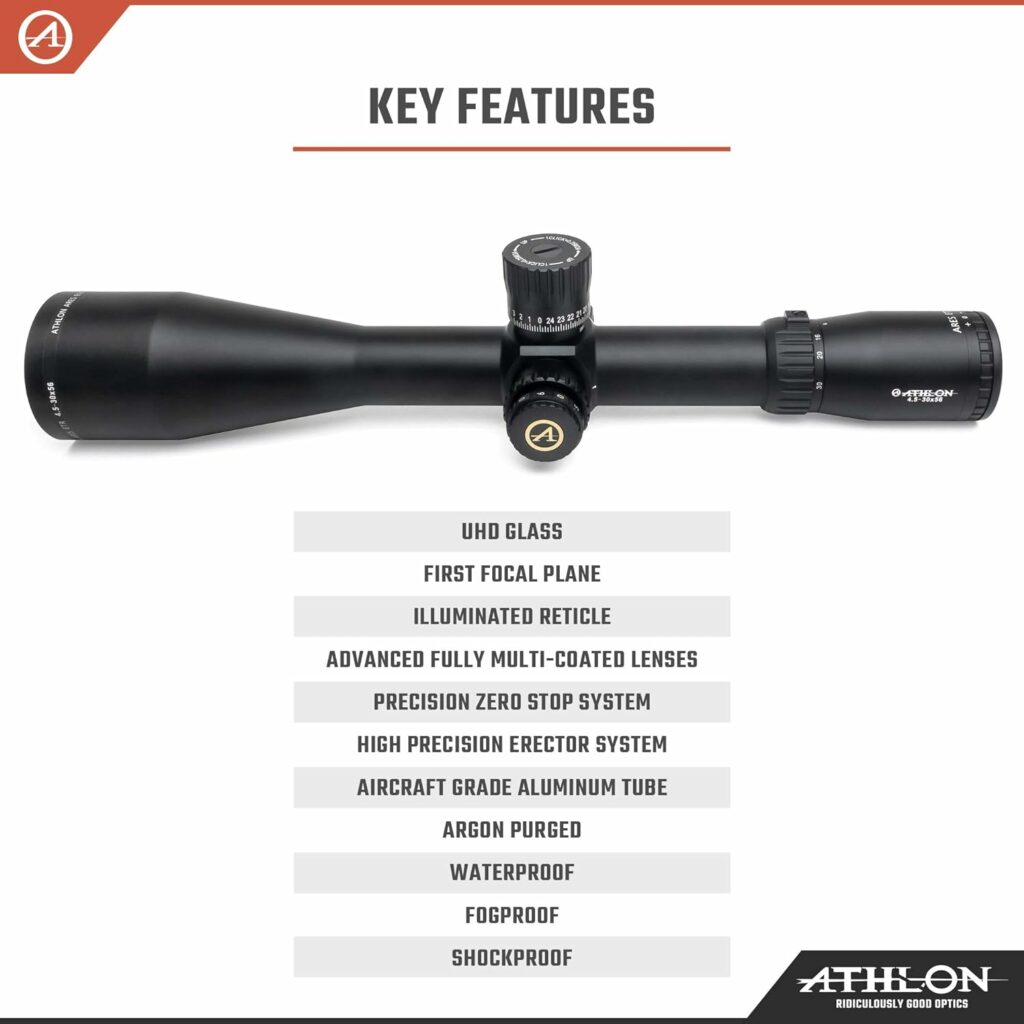 Athlon Optics Ares ETR Rifle Scope First Focal Plane 4.5-30x56mm ...