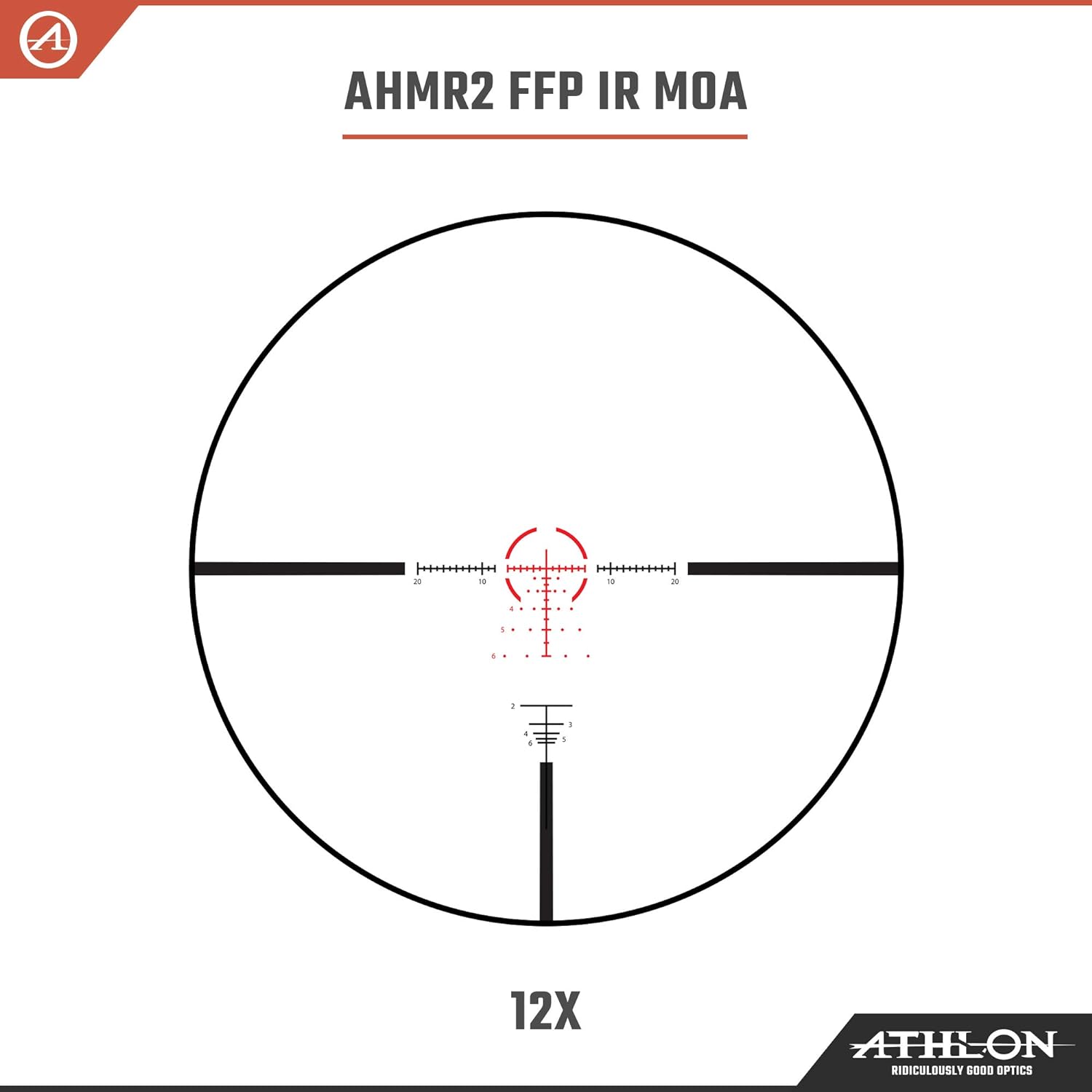 Athlon Optics Helos BTR Gen 2 Rifle Scope First Focal Plane 2-12x42mm ...