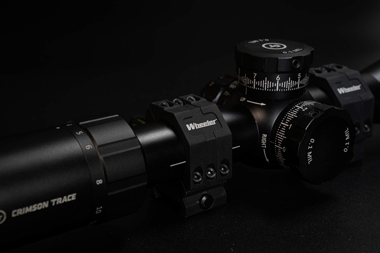 Wheeler Picatinny Scope Rings Matte Black 34mm Low | Powder Valley