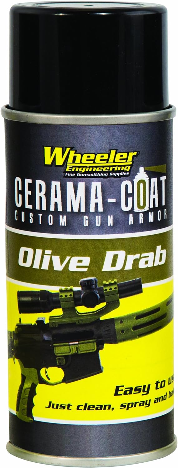 Wheeler Cerama-Coat Firearm Finish Olive Drab 4 Ounce Aerosol | Powder ...