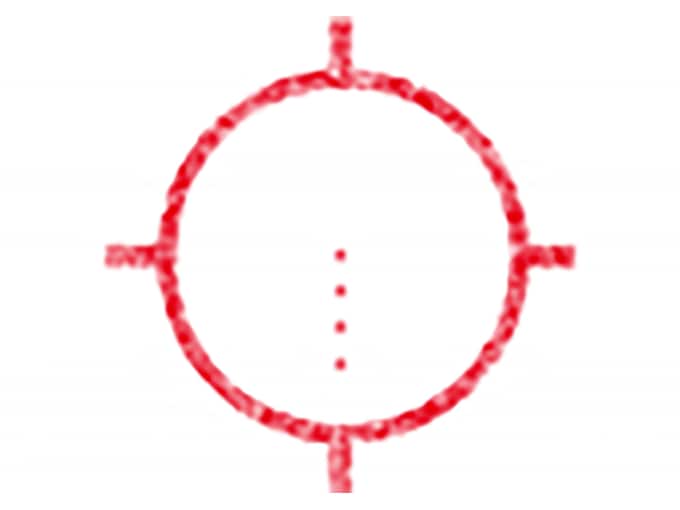 EOTech HHS V 5X Magnifier Four Dot Reticle Reticle Matte Black | Powder ...