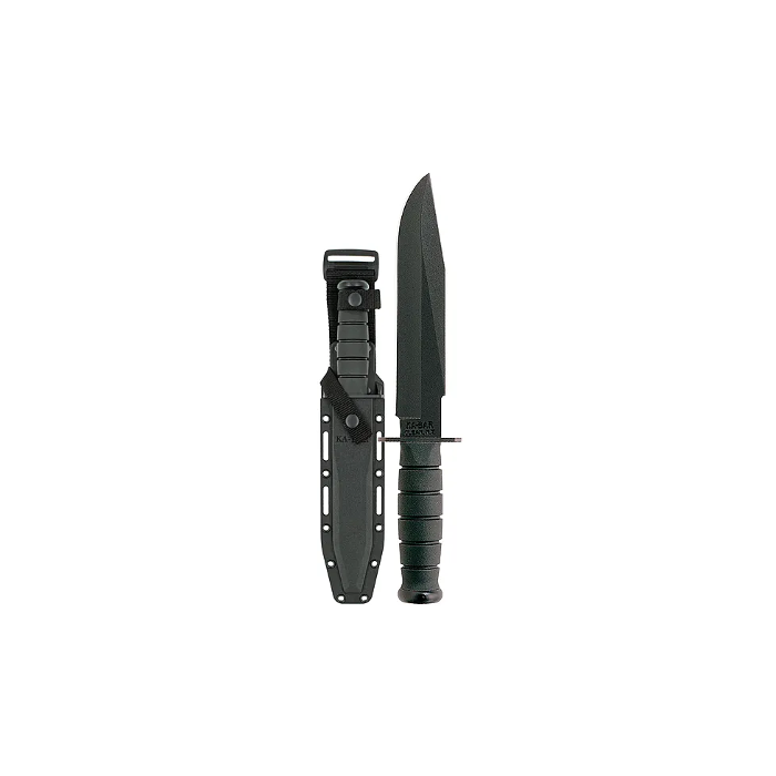 KA-BAR Fighter Fixed Blade Knife 8" Clip Point Plain Edge | Powder ...