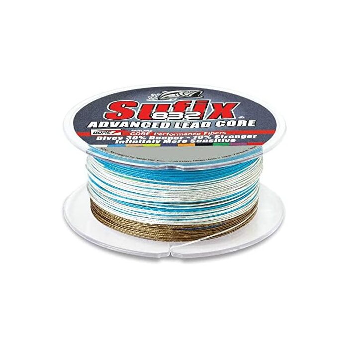 Sufix Advanced Lead Core Fishing Lure Yellow, Blue, Brown | Powder ...